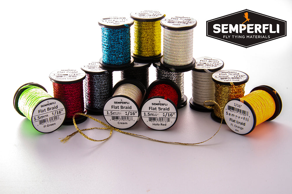 Semperfli Flat Braid 1.5mm 1/16 inch